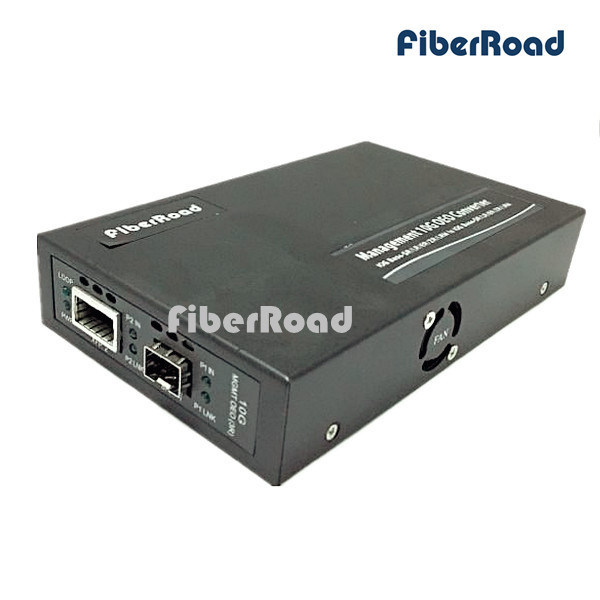 Long Haul Standalone Web-Smart 10G Fiber Media Converter SFP+ to XFP ...